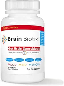 Amazon.com: Brain Bean Brain Biotix | Gut and Brain Spore-Based Probiotic and Prebiotic | 30 ...
