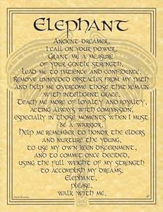 Amazon.com: AzureGreen EPELE Elephant Prayer Poster: Posters & Prints