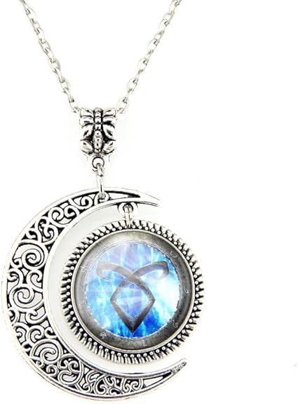 Amazon.com: Moon Pendant Shadowhunters Angelic Power Rune Necklace ...
