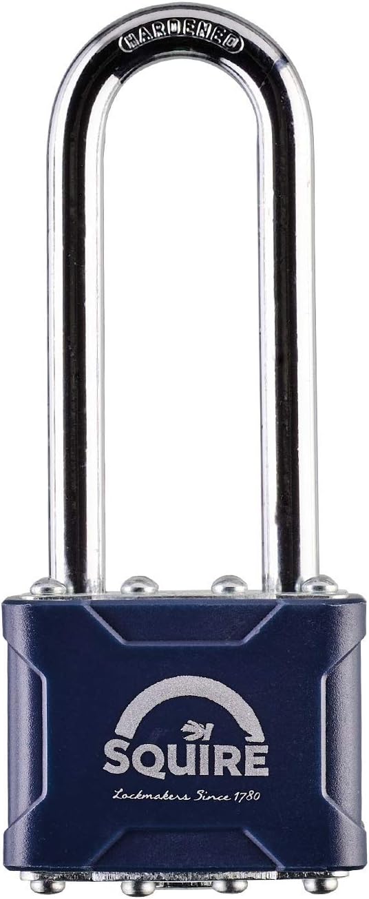 Henry Squire Stronglock Laminated Long Shackle 4 Pin Double Locking ...