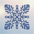 Amazon.com: Hawaiian Quilt 5 Stencil - Quilting Stencils Plastic ...