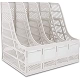 SAYEEC Collapsible Magazine Holder Plastic Desktop Vertical 4 ...