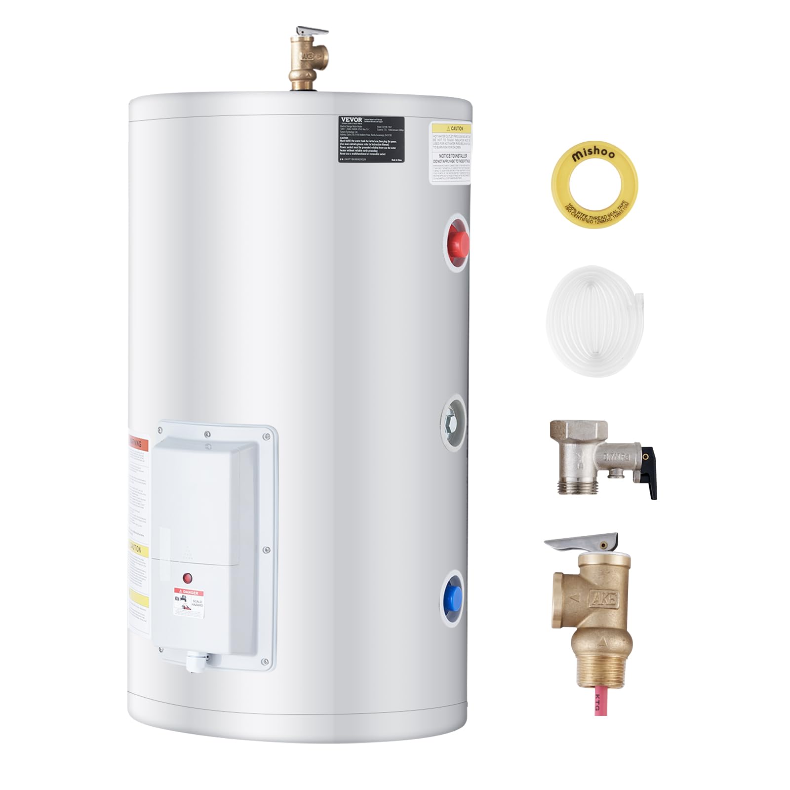 VEVOR Electric Water Heater, 18 Gallon Tank Instant Hot Water Heater, 1 ...