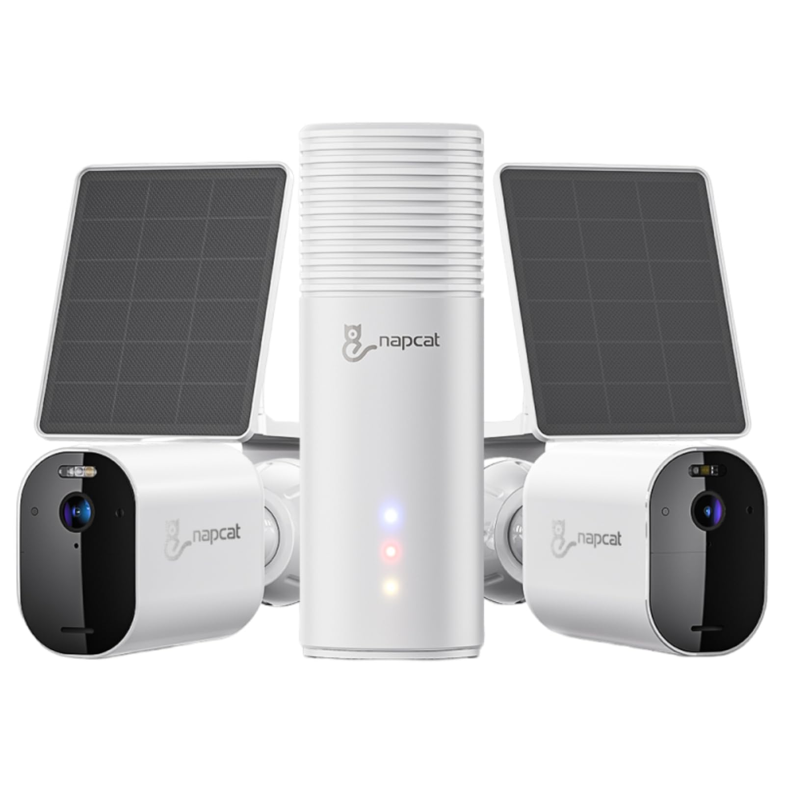 NAPCAT Solar Security Camera System Wireless Outdoor 11600mAh Battery