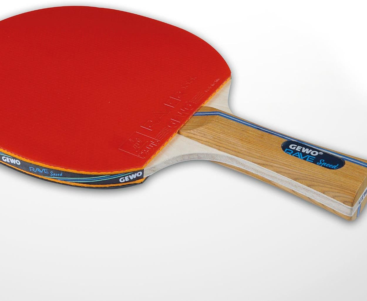 GEWO Table Tennis Bat Speed Concave with 2.0 mm Thick Raver Pads, Brown ...