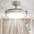 Amazon.com: Lvienews Modern Bladeless Ceiling Fan with Lights, 42 ...