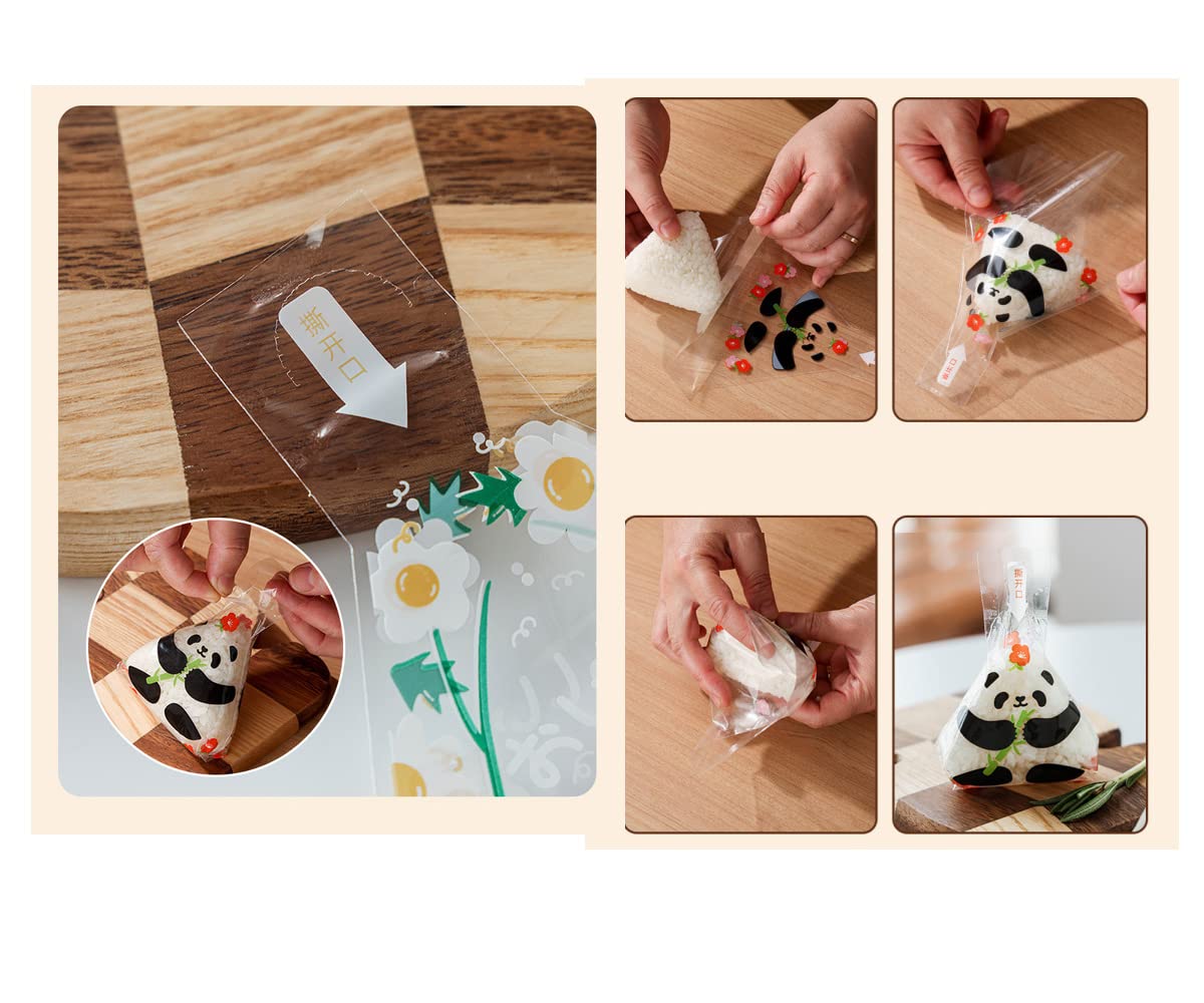 Mua 50 Piece Triangle Rice Ball Pack Plastic Rice Ball Bag Triangle ...