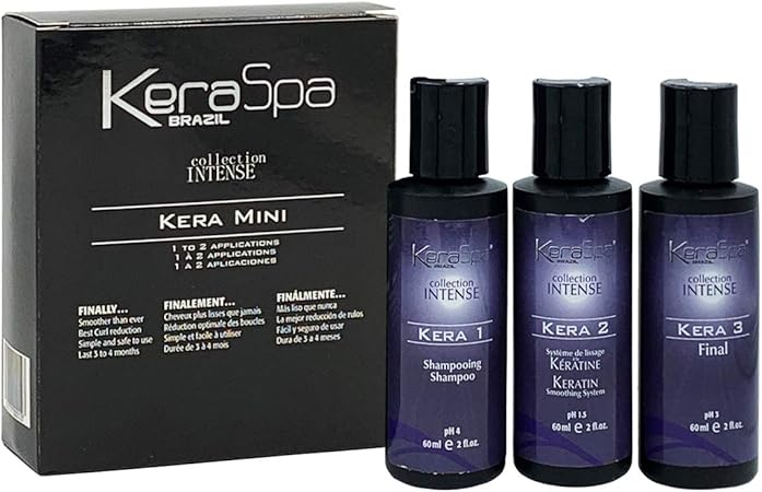 Keraspa Brazil Keratin Smoothing Treatment, kera1, kera2, kera3 -Mini ...