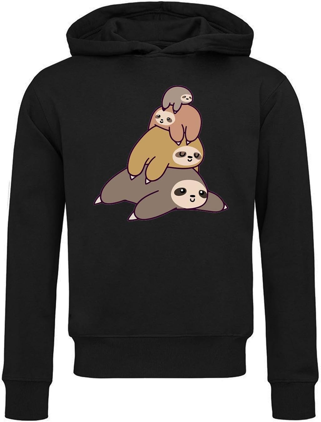 Cute Pile of Cartoon Sloths Unisex Hoodie : Amazon.co.uk: Clothing