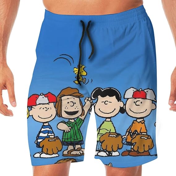 Aeykis Mens Quick Dry Swim Shorts Snoopy Swim Trunks Sports Swimwear ...
