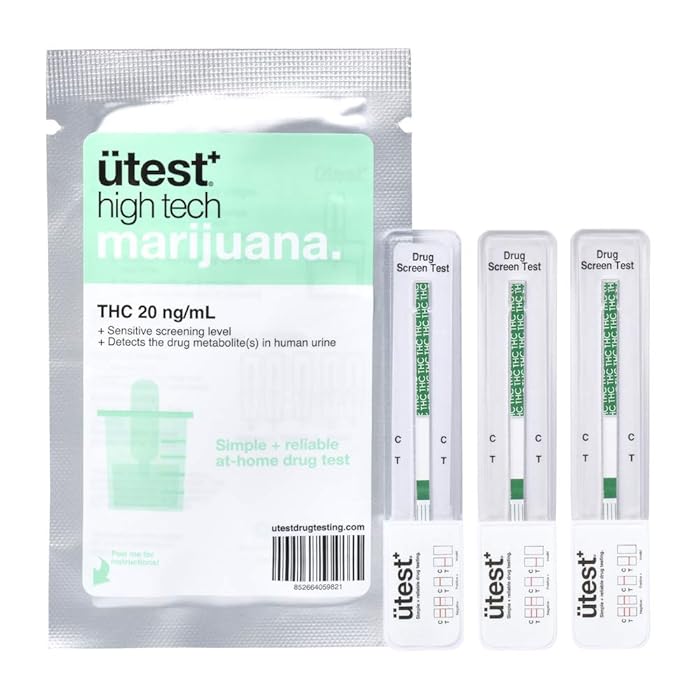 Buy UTest THC 15 ng/mL Home Drug Test Strips - Easy-to-use, LOW ...