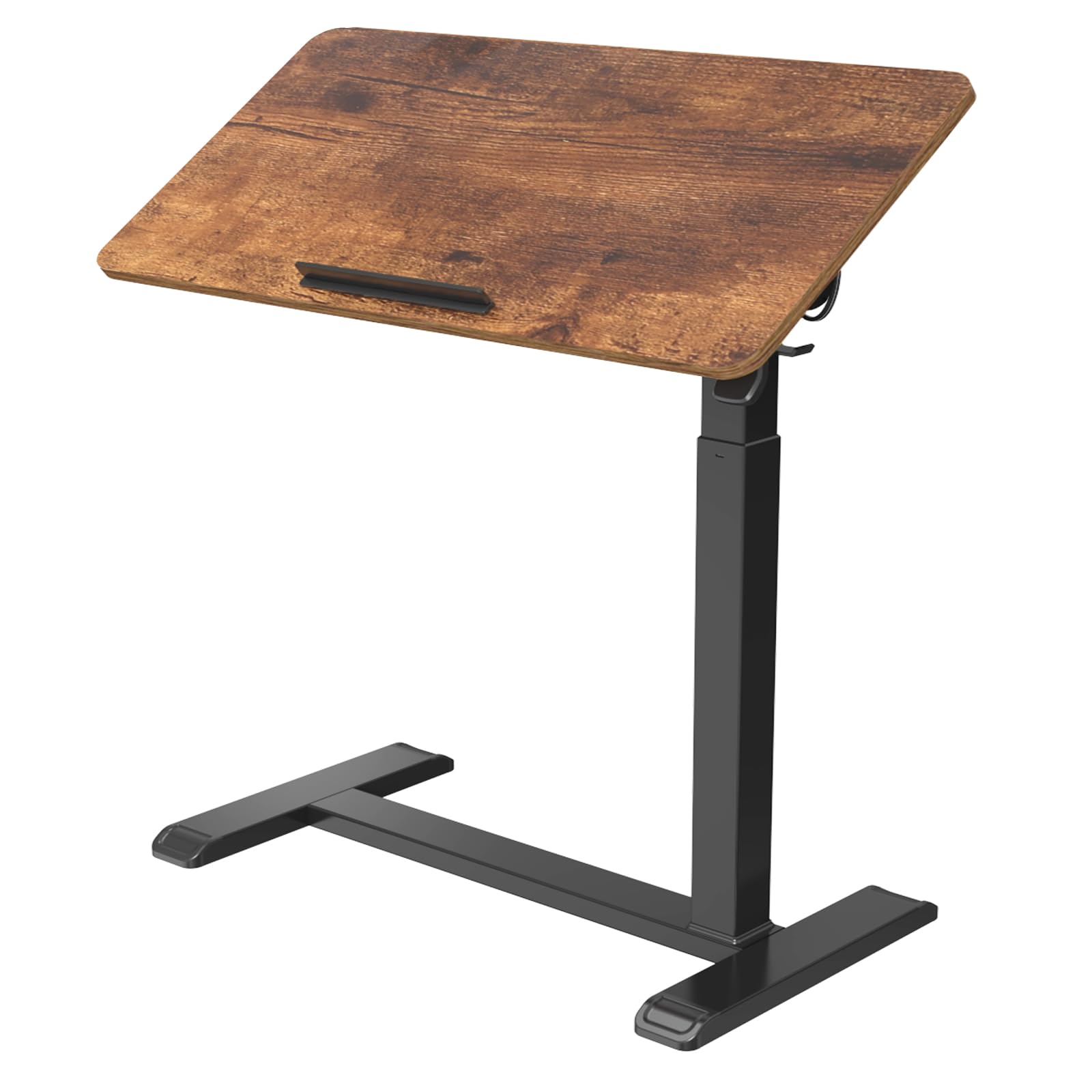 ETHU Overbed Table with Wheels, Medical Adjustable Overbed Table, 90°Tilting Desktop Rolling ...