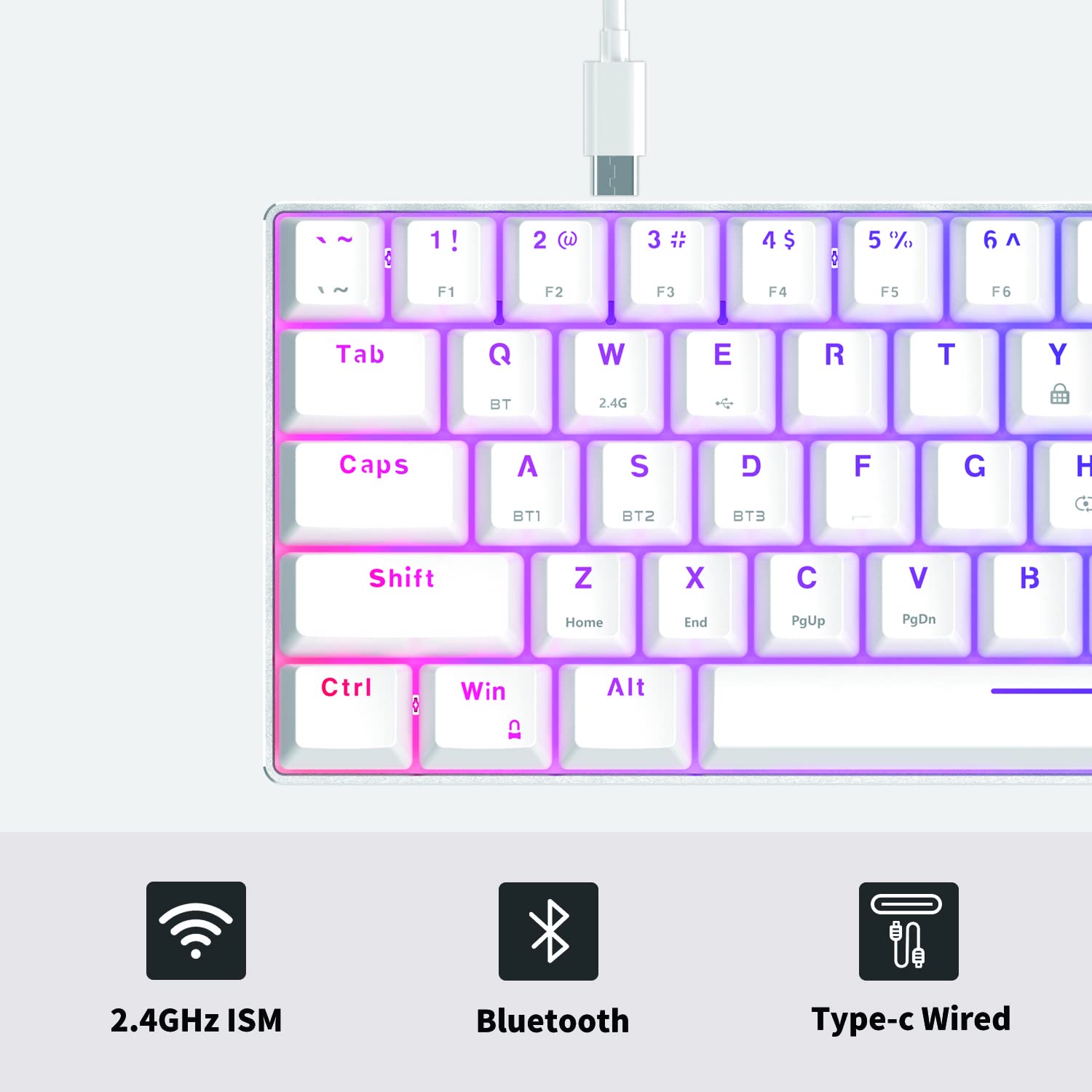 Mua CIY AK61 Hot-Swappable Mechanical Keyboard with CNC Aluminum Case ...