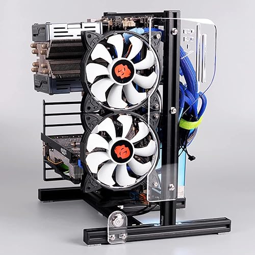 DIY Computer Motherboard Case Frame ATX M-ATX ITX Open Aluminum Chassis ...