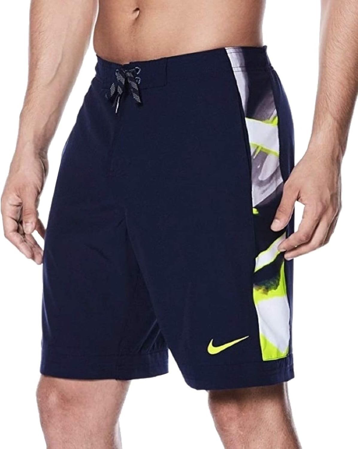 Amazon.com: Nike Green Mens Racer 9 E-Board Surf Swimwear Shorts Blue ...