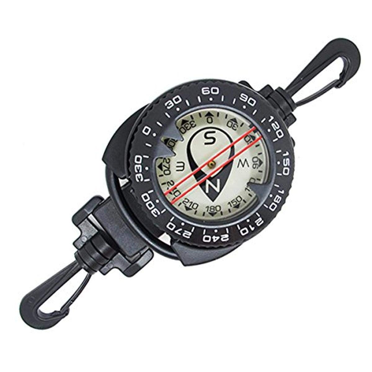 Scuba Choice Diving Dive Compass with Retractable Clip – Glow-in-The ...