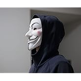 Amazon.com: A9TEN Black Hacker Mask for Kids, Anonymous V for Vendetta ...