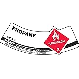 SmartSign "Propane - Class 2 Flammable Gas" Pack of 25 Cylinder Labels ...