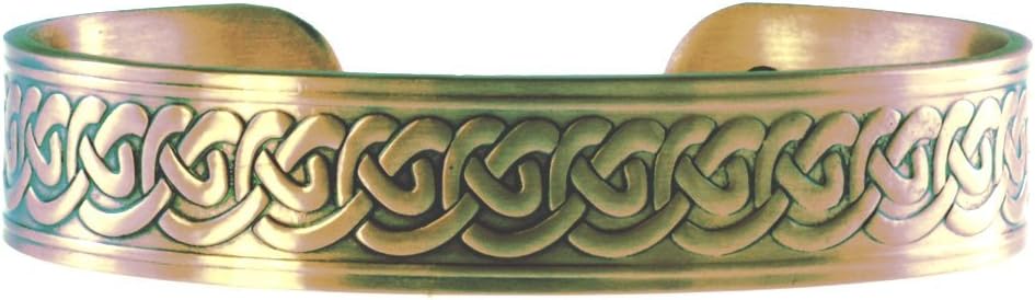 Mens 15 mm Celtic Design Copper Bracelet for Arthritis: Amazon.com.au ...