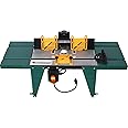 Electric Benchtop Router Table, Heavy-Duty Woodworking Tool with Steel ...