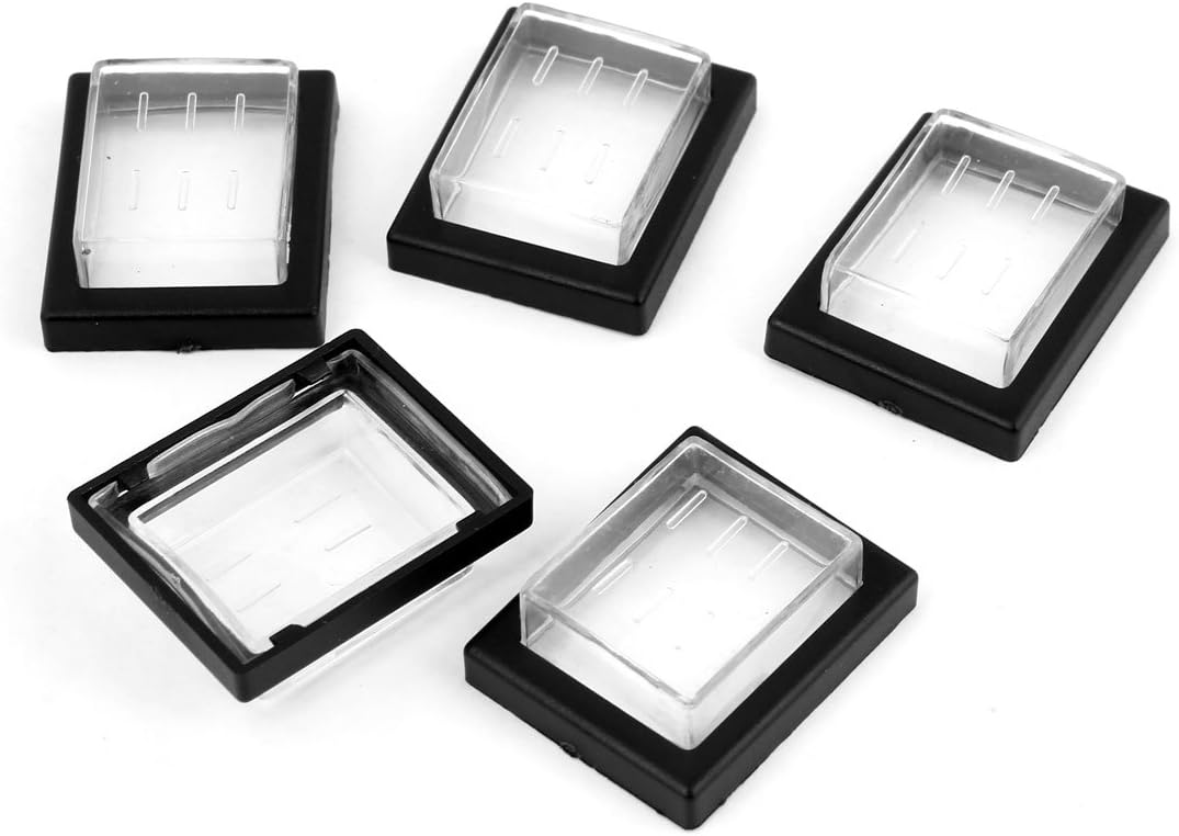 5 Pcs Rectangle Plastic Waterproof Anti-dust Switch Covers Protectors ...