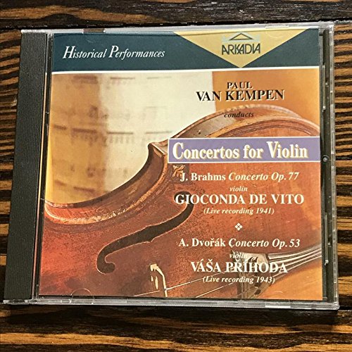 Gioconda De Vito, Vasa Prihoda, Brahms, Dvorak, Paul Van Kempen - Paul ...