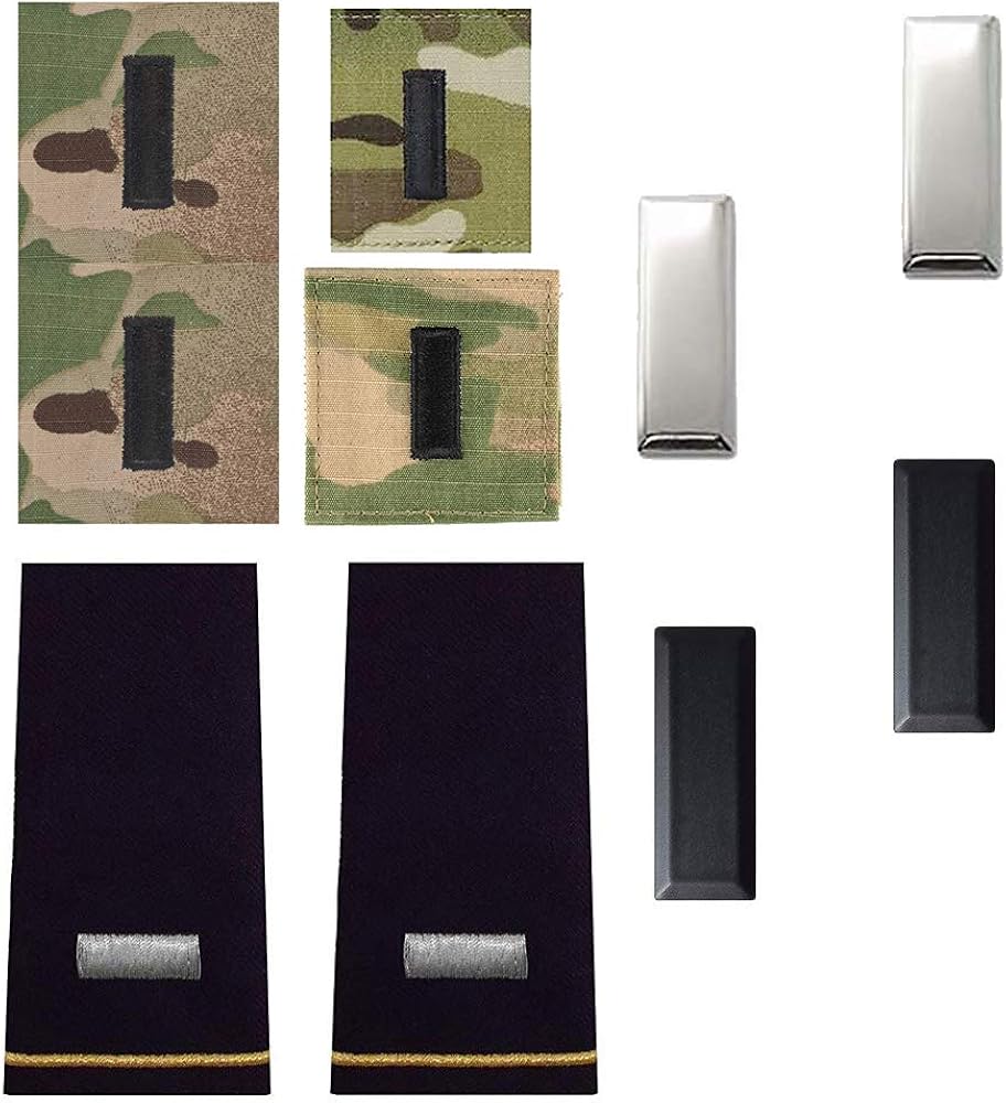 Amazon.com: US Army First Lieutenant (1LT) Rank Bundle (FEMALE): Clothing
