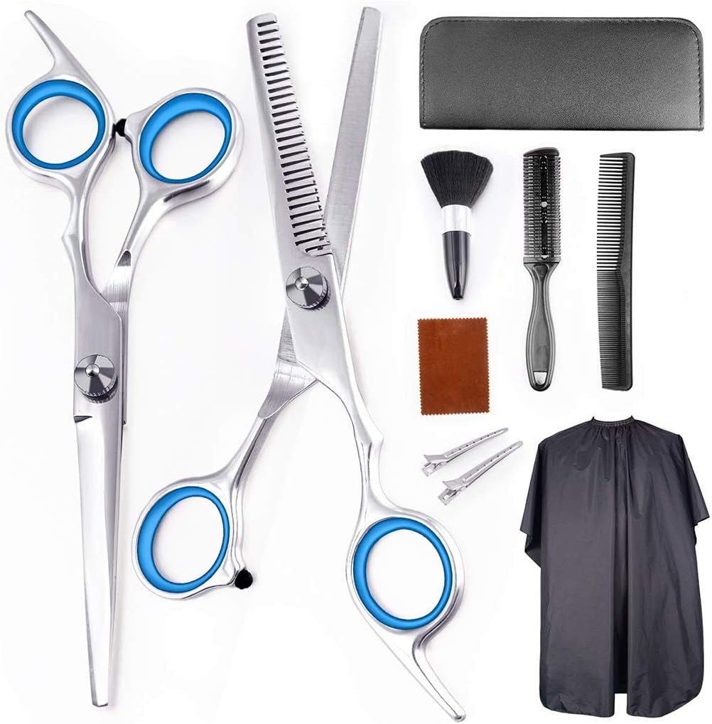 Haircut Kit by ALZERO, Professional Scissors Hair Cutting Kit Men, Hair ...