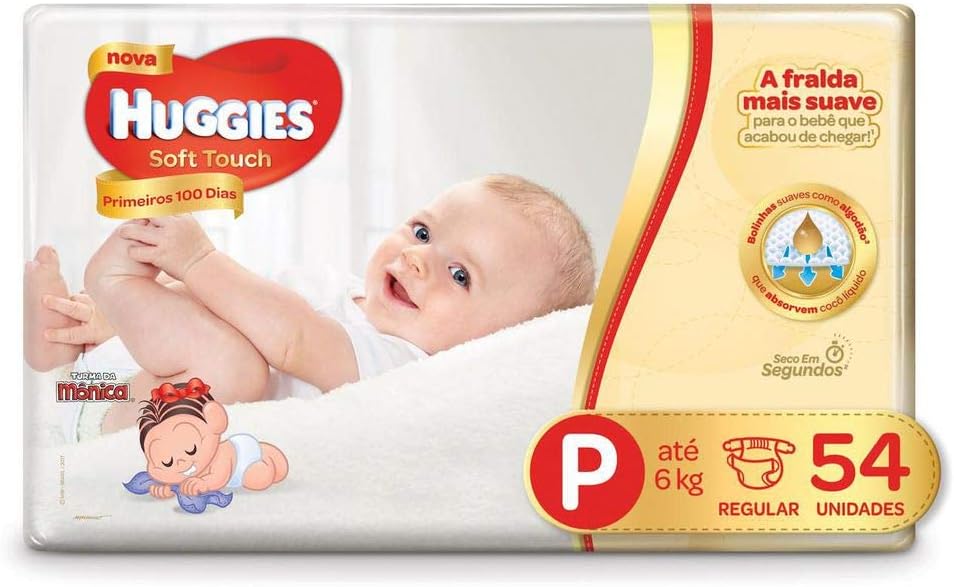 Fralda Huggies Soft Touch Mega P 54 unidades em Promoção no Oferta Esperta