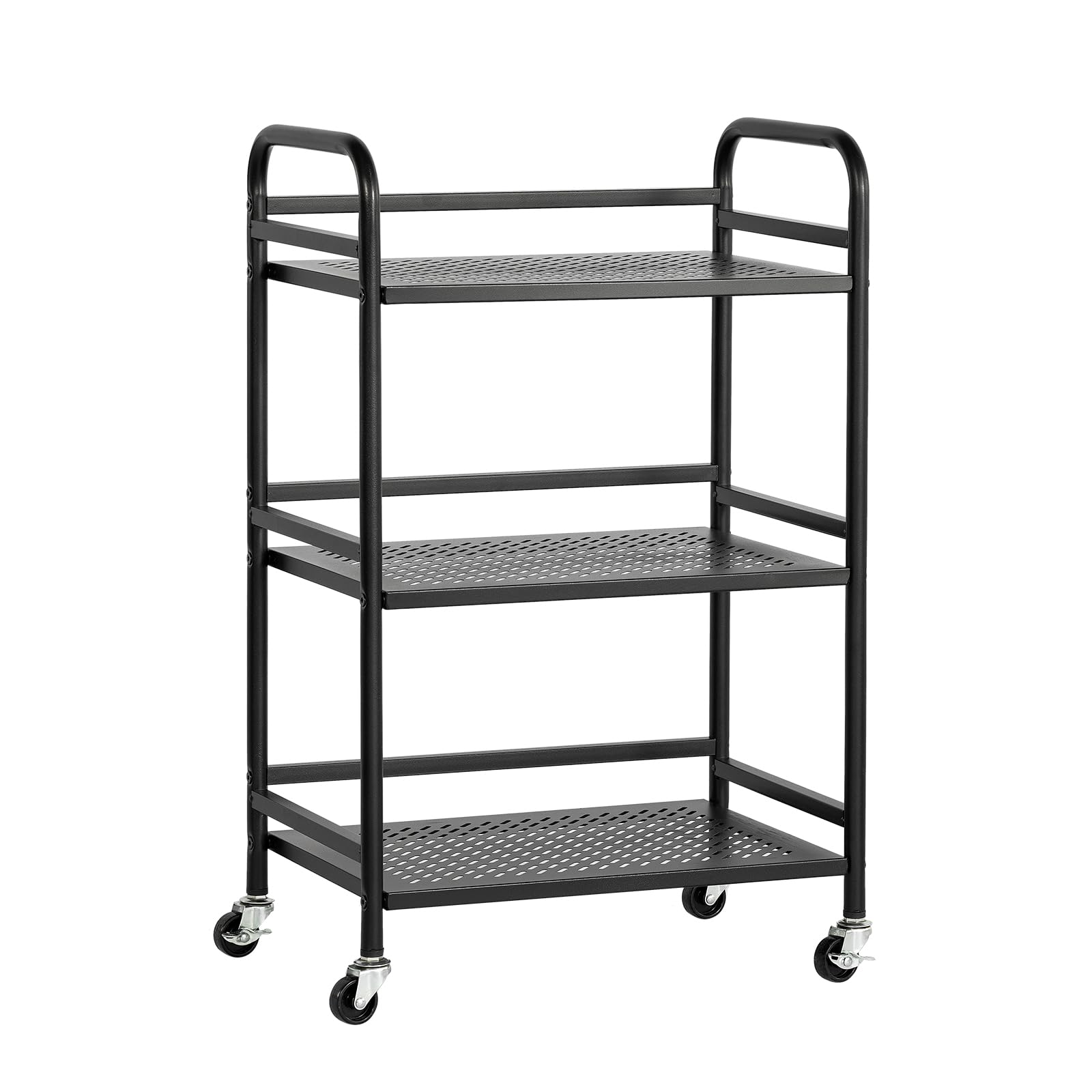 HDANI 3 Tier Rolling Cart,Heavy Duty Multifunctional Metal Frame ...