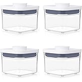 Amazon.com: OXO Good Grips POP Container - Airtight Food Storage - 0.4 Qt Rectangle (Set of 4 ...