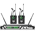 Amazon.com: XTUGA SEM200 Wireless in Ear Monitor System, Stereo IEM with 2 Channel UHF for Stage ...