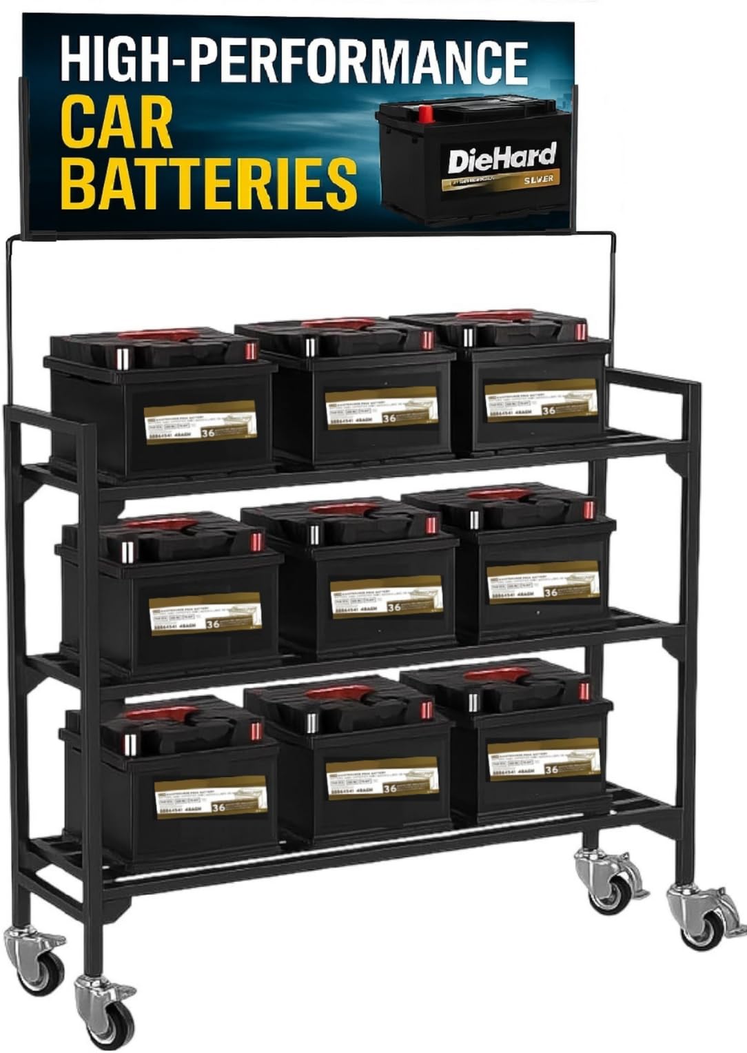 Mua EROTASH Battery Rack, Car Battery Rack, Battery Display Rack ...