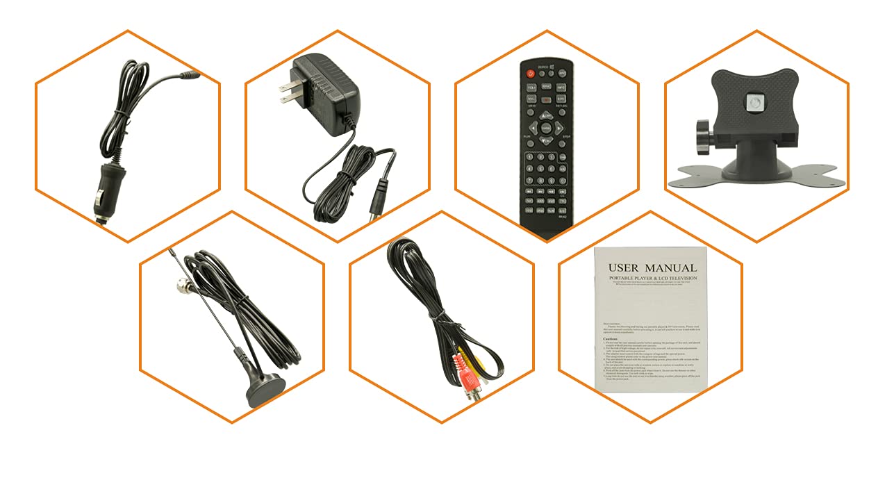 Mua Milanix 8" Portable Widescreen LED TV Rechargeable Battery Operated ...