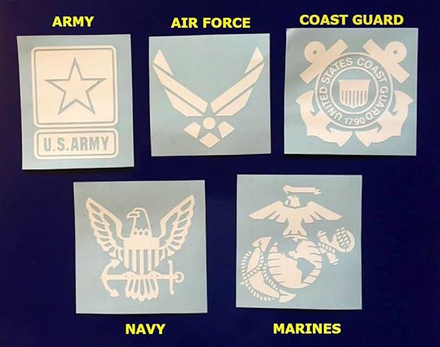 Amazon.com: Military Branch Decal - Marines - Navy - Army - Coast Guard ...