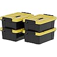 Amazon.com - Cetomo 16Qt*4 Durabilt Flip Lid Stackable Heavy Duty Tough ...