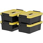 Amazon.com - Cetomo 40Qt*4 Durabilt Flip Lid Stackable Heavy Duty Tough ...