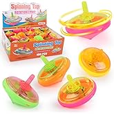Amazon.com: 24 Pieces: Light Up Mini Spinning Tops - LED Flashing Bulk ...