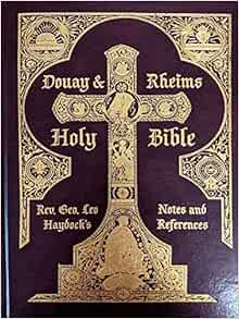 Haydock's Douay Rheims Catholic Holy Bible with Commentary - Burgundy ...