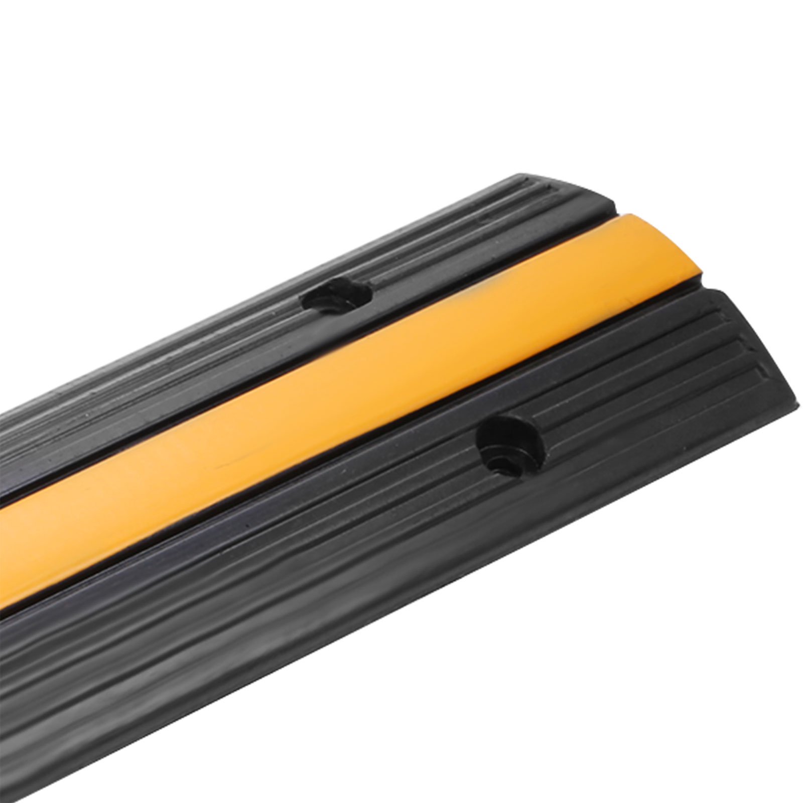 Happybuy 4 Pack of 1-Channel Rubber Cable Protector Ramps Heavy Duty ...