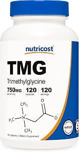 Amazon.com: Nutricost TMG 750mg, 120 Capsules : Health & Household