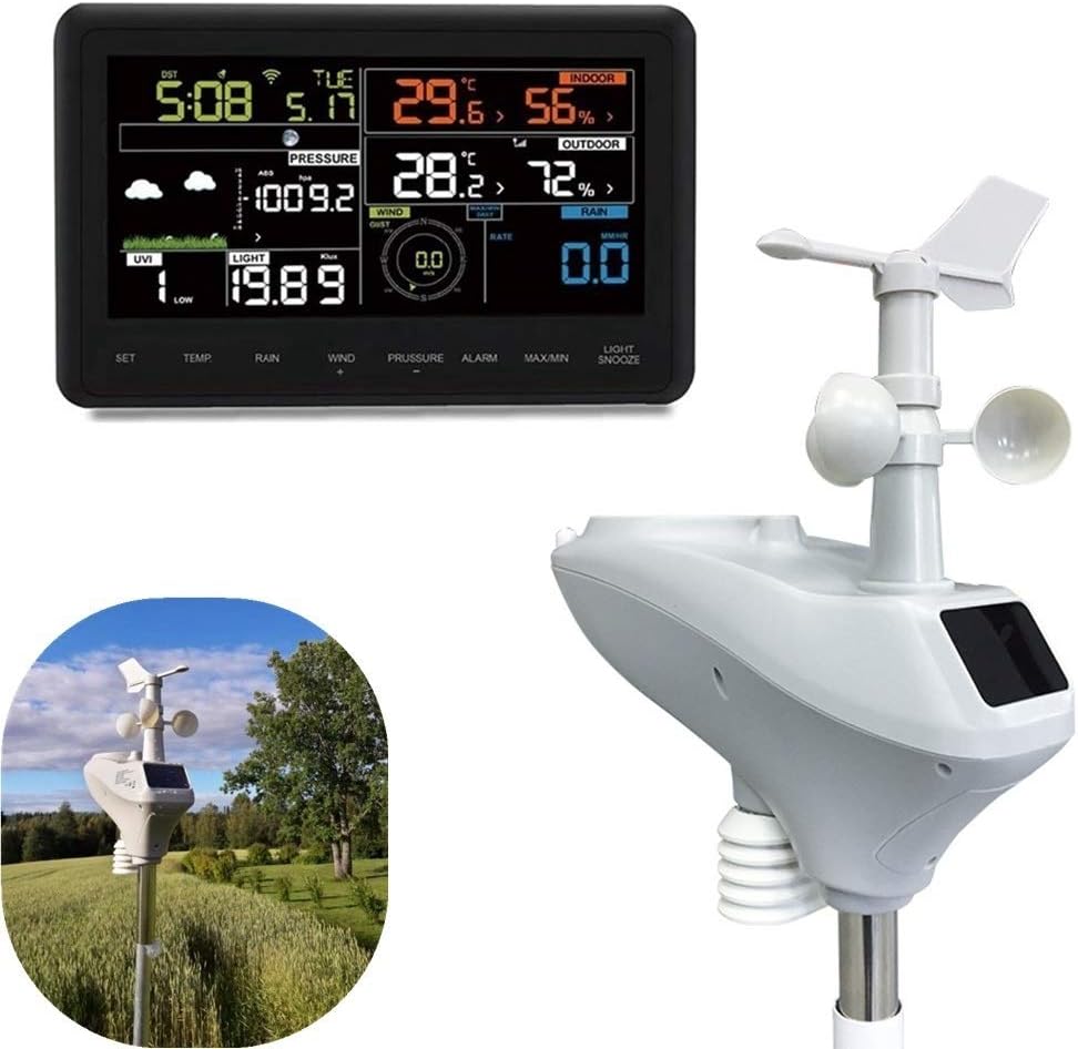 Weather Station, Professional Weather Station, 7-In-1 High-Precision ...
