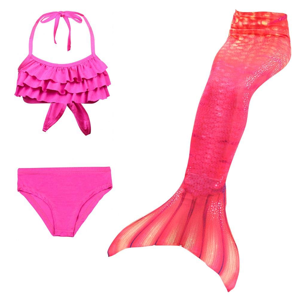 Mua Aculldo 3-piece Mermaid Swimsuit Mermaid Princess Bikini Outfit, 3 ...