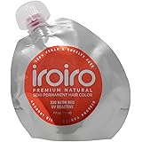 Amazon.com : IROIRO Premium Natural Semi-Permanent Hair Color 100 Dark ...