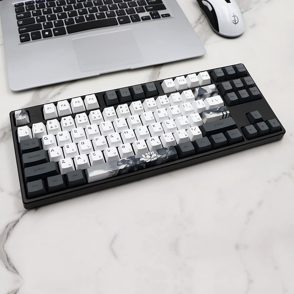 Mua Ink Lotus Keycaps, 140 Set Custom Keycaps for Gaming Keyboard, PBT ...