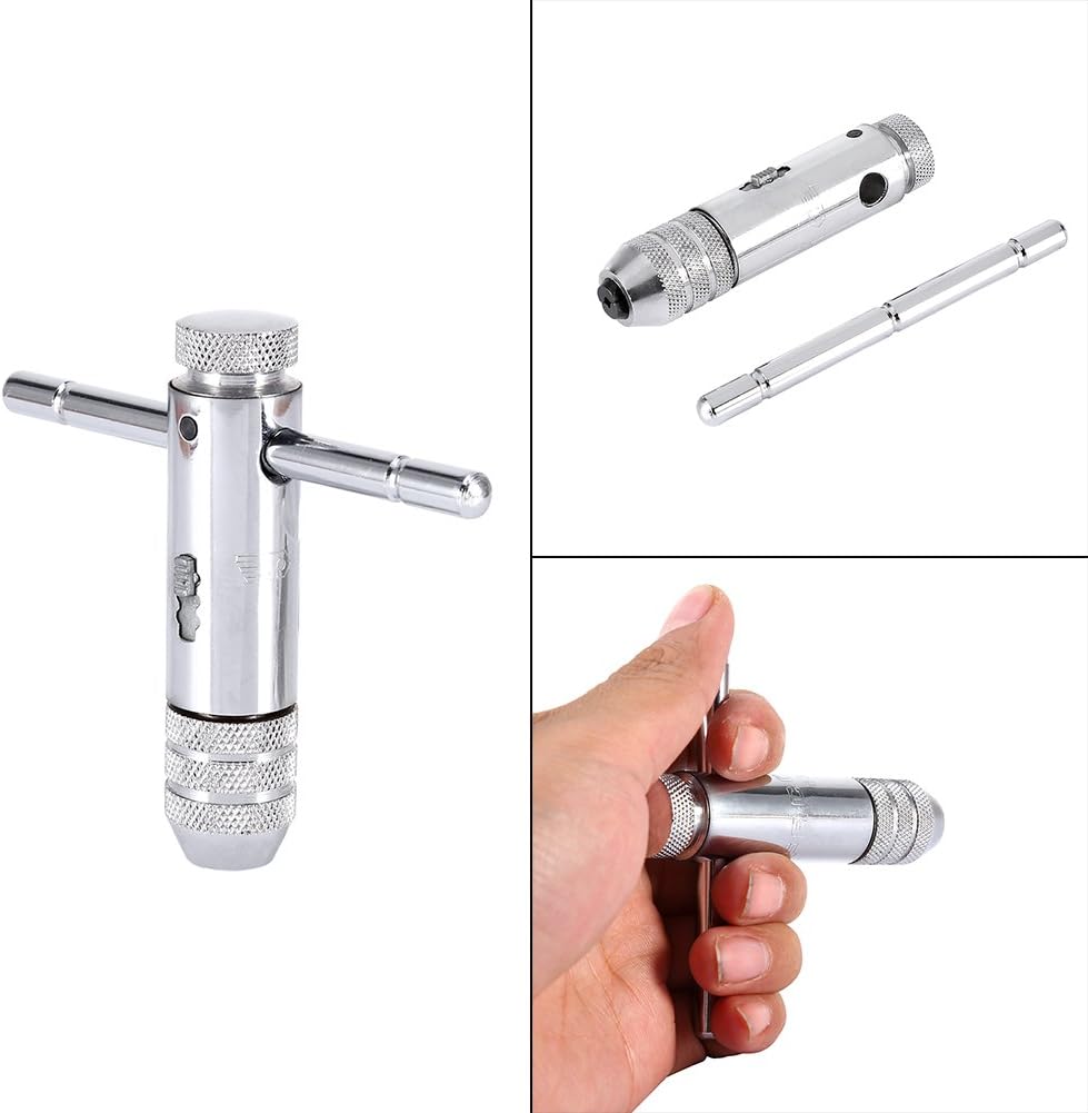 Mini taps – T-handle – 3/8 mm – Reversible – Stainless steel – BigaMart