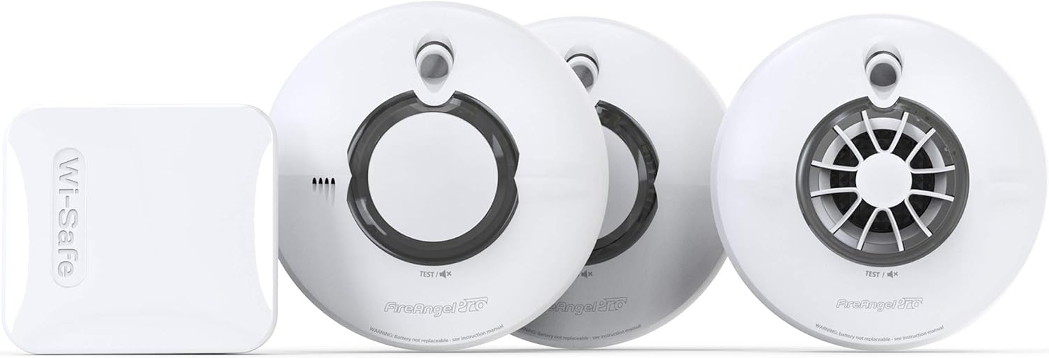 FireAngel Pro Connected 4 Piece Home Kit [Battery Powered, Wireless ...