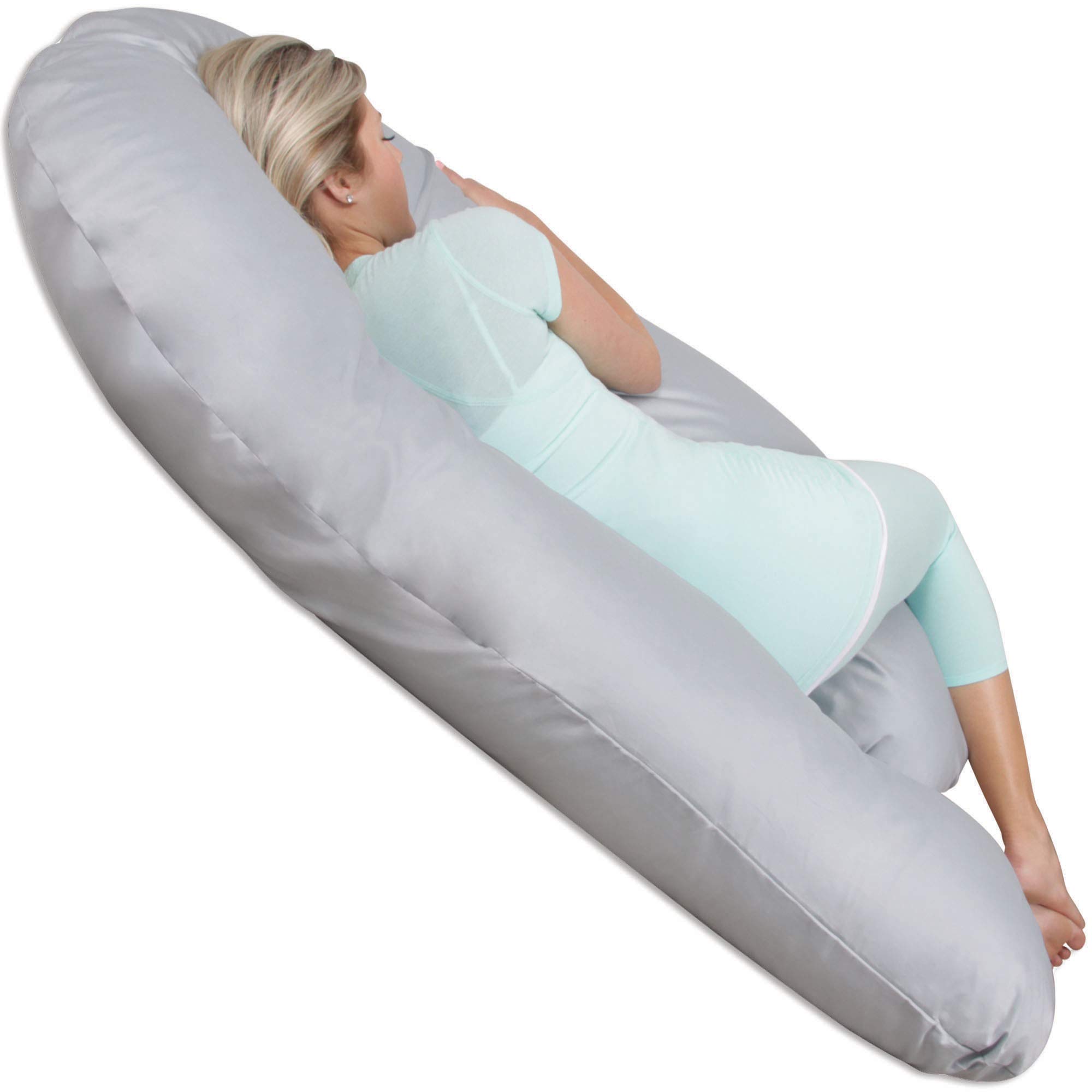 Leachco Back 'N Belly Chic Supreme, Peaceful Gray