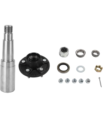 Trailer Idler Hub Kit W/ Bearing Studs 5 On 5 For Trailer Axle 3500 Lbs