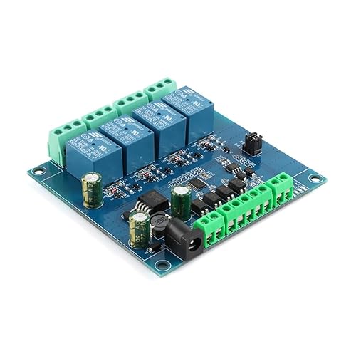 JESSINIE Modbus-Rtu 7-24V 4 Channel Relay Module Switch Modbus RTU ...